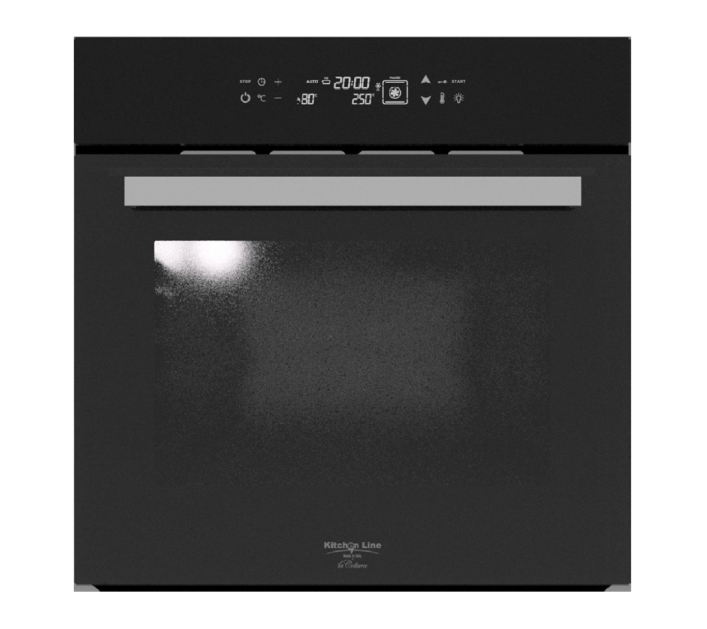 Electric Oven 60 cm, 11 Cooking Functions, Black Frameless (w Cooking ...